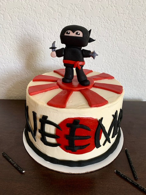 Ninja Themed Birthday Cakes